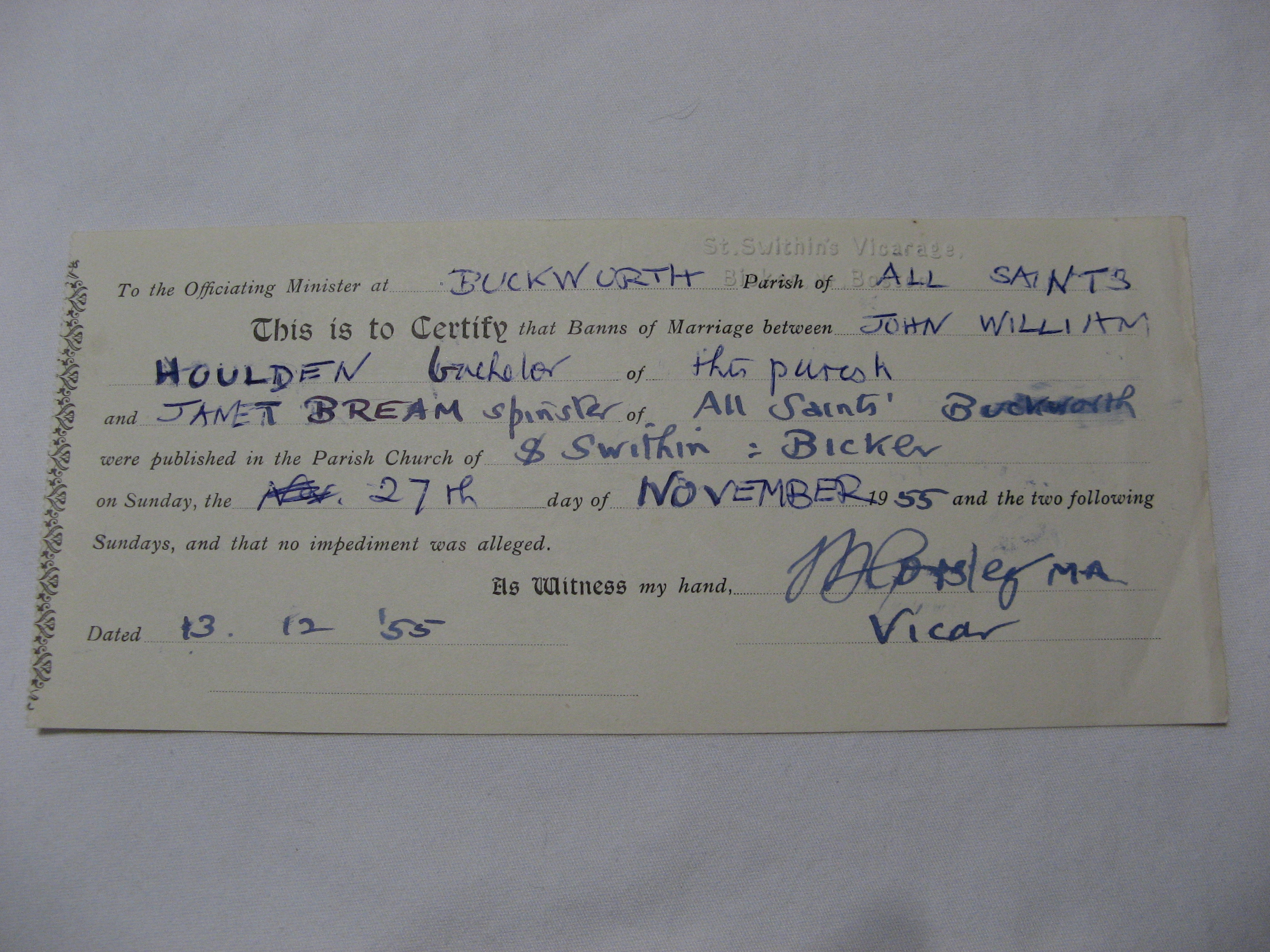 The Breams of Buckworth